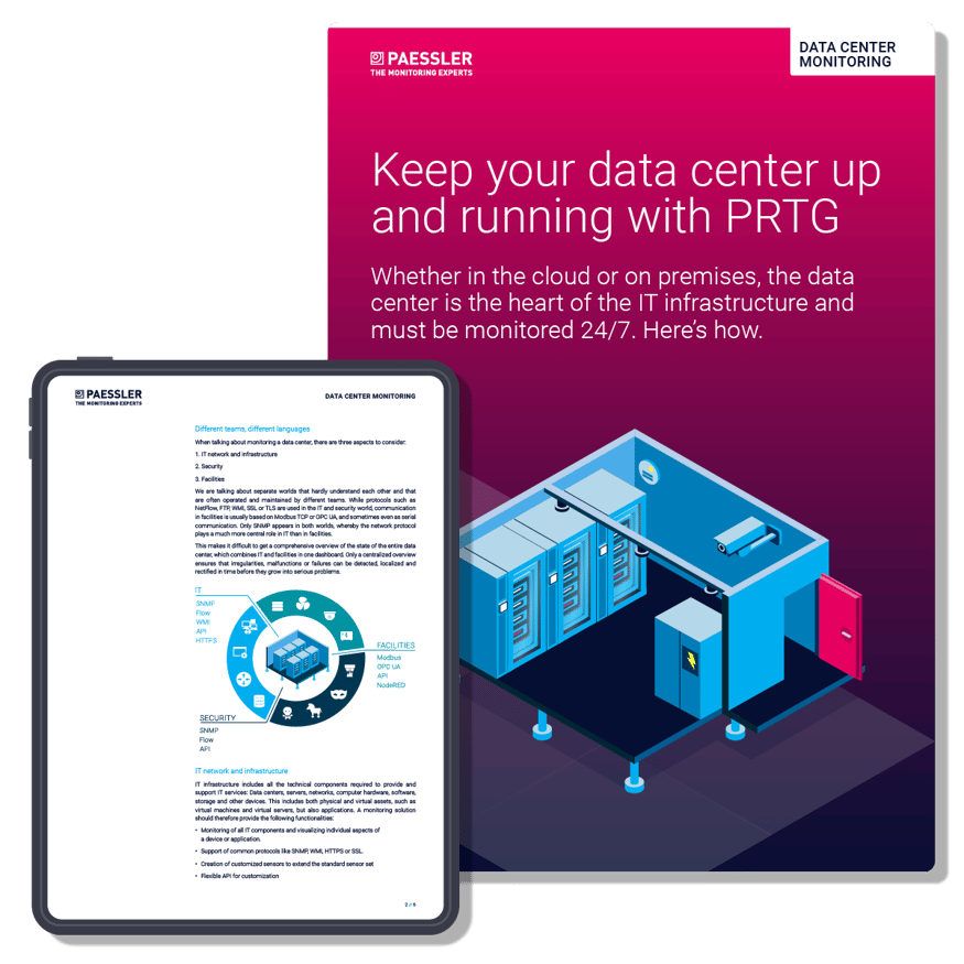 Data Center Monitoring With Prtg Enterprise Monitor Quit Playing Games With The Heart Of Your It