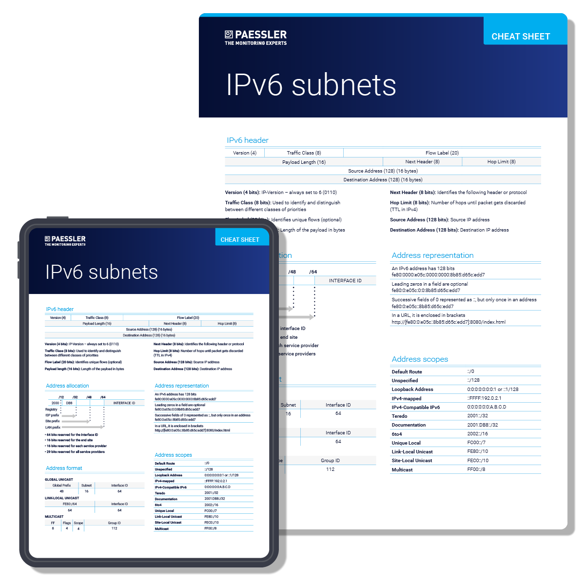 Cheat Sheet - IPv6 Subnets